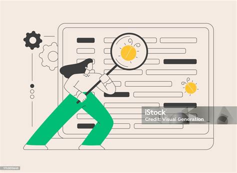 Software Testing Abstract Concept Vector Illustration Stock