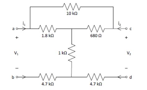 Solved Calculate Transmission A And B Parameters For The 2