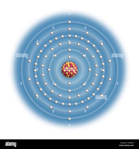 Osmium Os Diagram Of The Nuclear Composition And Electron Configuration Of An Atom Of Osmium