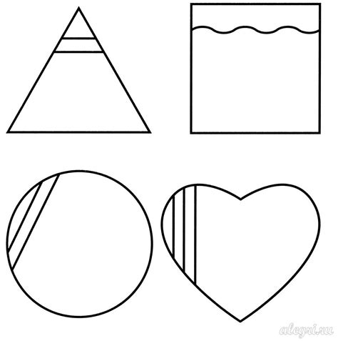 Задание для ребёнка 4 х лет Штриховка ЗАДАНИЕ Заштрихуй фигуры по образцу