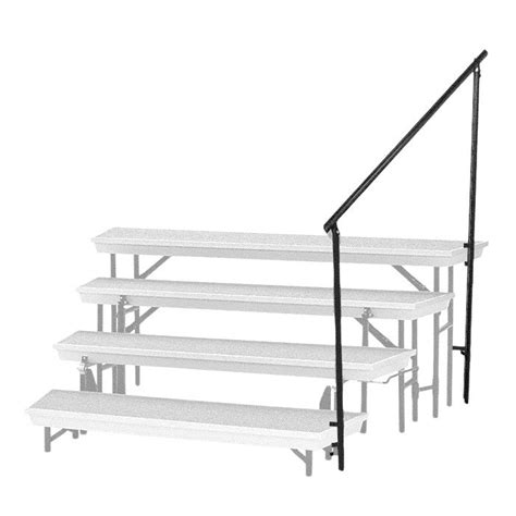 Side Guard Rail For 4 Tiers Standing Risers System Model Sr4