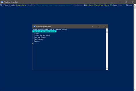 Powershell Create Menu Easily Add Arrow Key Driven Menu To Scripts