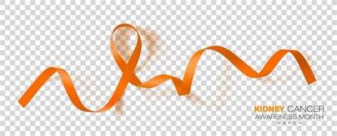 국가 신장 암 인식의 달입니다 오렌지 컬러 리본 투명 한 배경에 고립입니다 포스터에 대 한 벡터 디자인 서식 파일입니다 리본에 대한 스톡 벡터 아트 및 기타 이미지 Istock