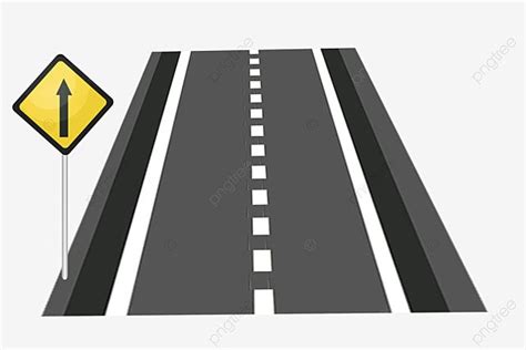 Cartoon Road Sign Illustration