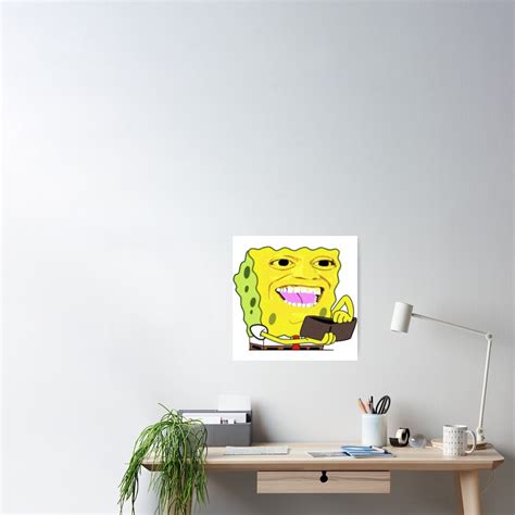 Spongebob Wallet Meme Poster By Totalbubble Redbubble
