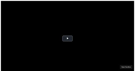 VideoJS Forked Codesandbox