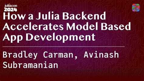 juliahub on linkedin how a julia backend accelerates model based app development carman…