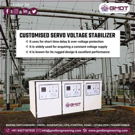 Three Phase 3 Phase Servo Voltage Regulator For Industrial At ₹ 20500