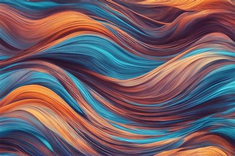 Premium Ai Image Abstract Wavy 3d Background