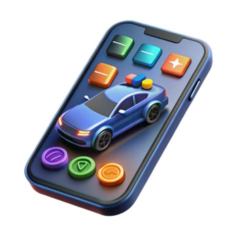 3d Illustration Mobile App Car Control Interface 55535688 Png