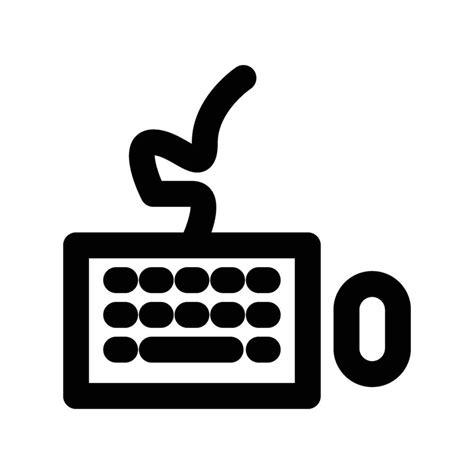 Keyboard Icon Vector Black Illustration Isolated On White Background Eps10 33081919 Vector Art