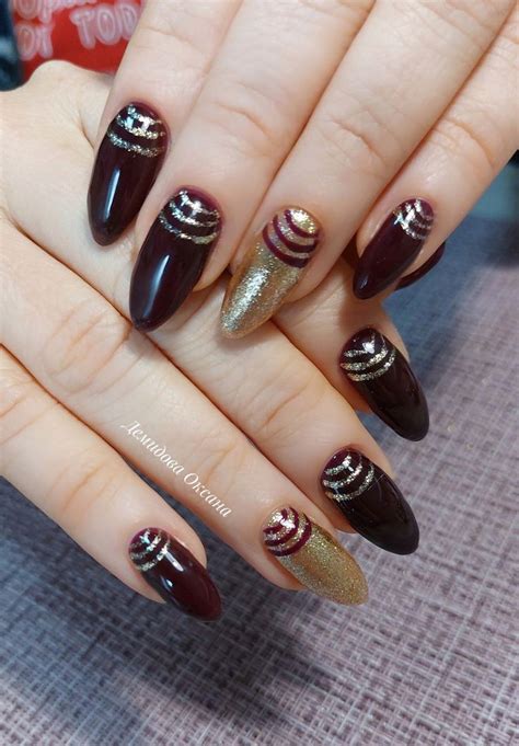 Маникюр бордовый Маникюр Бордовый