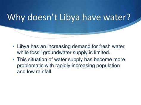Ppt Water Scarcity In Libya Powerpoint Presentation Free Download