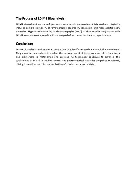 Ppt Lc Ms Bioanalysis Services Powerpoint Presentation Free Download Id 12618101