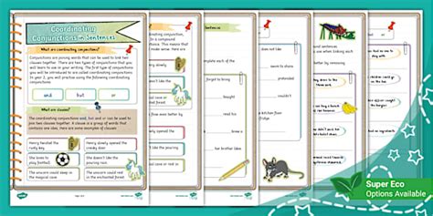 Coordinating Conjunctions In Sentences Ages 6 7