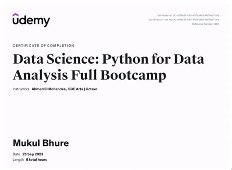 Mukul Bhure On Linkedin Python Dataanalysis Certificationcomplete Newskills Careergrowth