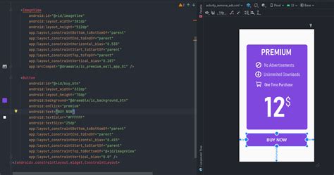 How To Add Remove Ads Button In Action Bar In Android Studio Stack Overflow
