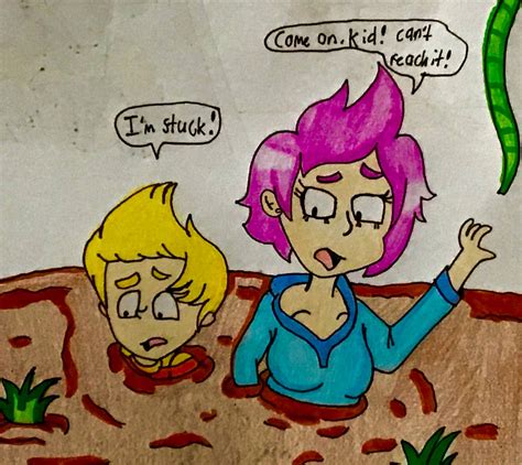 Kumatora And Lucas Sinking In Quicksand By Lileehilee On Deviantart