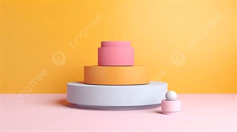 3d 렌더링의 생생한 단순한 디스플레이 스탠드 분홍색 연단 최소한의 장면 3d 디스플레이 배경 일러스트 및 사진 무료