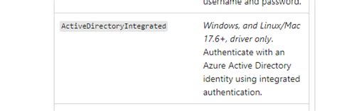 Accessing Azure Sql Database Via Python Via Ad Integrated