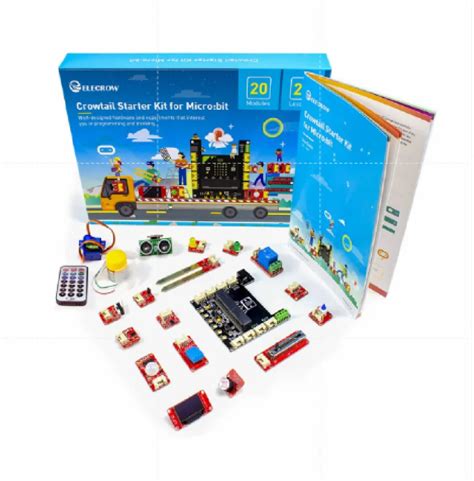 Crowtail Starter Kit For Microbit With Tutorial Compatible With
