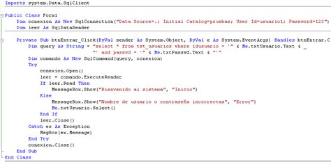 Entorno Conectado En Vb Net Versión 2005 2010 Probado Ingdiaz