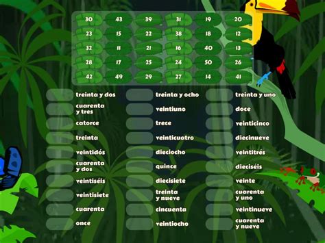 Los Números 1 50 Random Order Practice Match Up