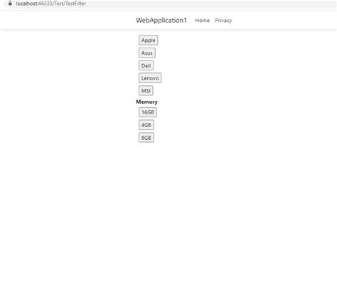 C Aspnet Core Mvc Filtering How Can I Send Multiple Value To