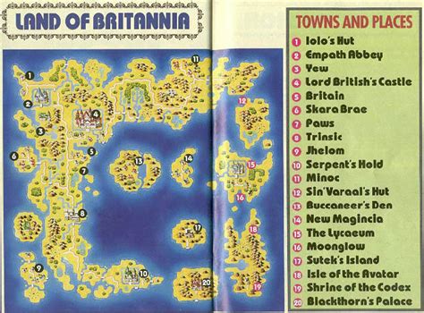 Nes Map For Ultima V Editable Codex Fandom