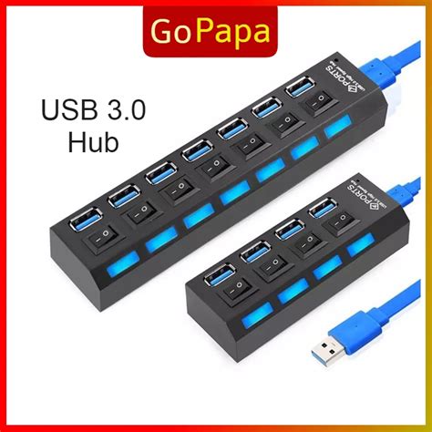 USB HUB Port Data Switch Splitter ON Off Switches Mouse Keyboard Pendrive Printer Laptop