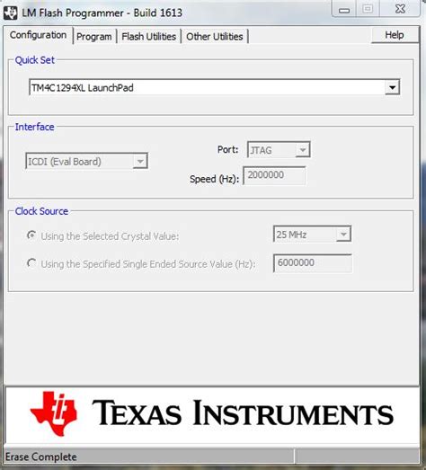 Ek Tm4c1294xl Stellaris Icdi Error Could Not Initialize Target Device Please Power Cycle The