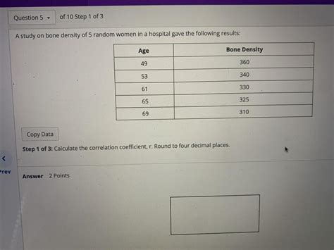 Solved Step Of Calculate The Correlation Coefficient Chegg