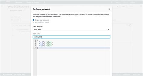 Aws Lambda Function To Start And Stop An Ec2 Instance
