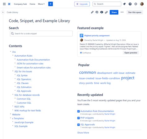 Building Your Jira Code Snippet And Example Libr Atlassian Community