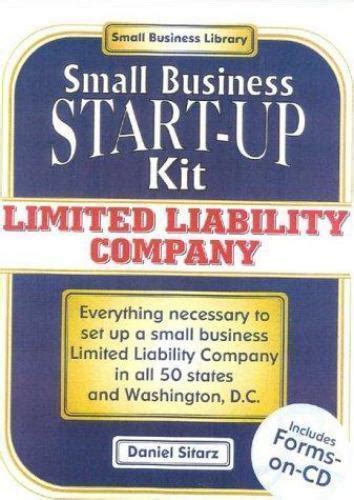 Limited Liability Companies Small Business Start Up Kit By Sitarz Daniel 9780935755763 Ebay