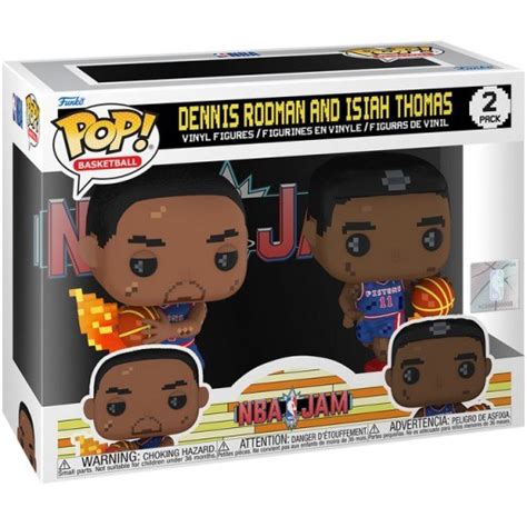 Funko Pop Dennis Rodman And Isiah Thomas 8 Bit Nba 0