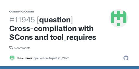 Question Cross Compilation With Scons And Toolrequires · Issue