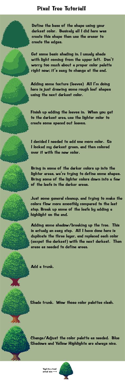 Tree Pixel Art Tutorial At Robert Keck Blog