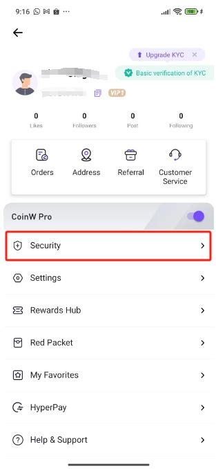 Setting And Modifying Trading Password CoinW