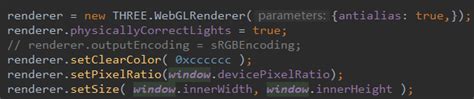 When I Set The WebGlrenderer OutputEncoding SrgBenCoding There S A