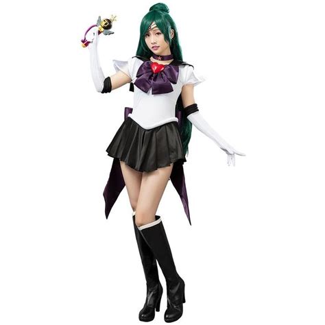 Sailor Super S Film Sailor Pluto Setsuna Meioh Trista Cosplay Costumes