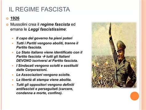 Dal Partito Nazionale Fascista Al Regimeppt