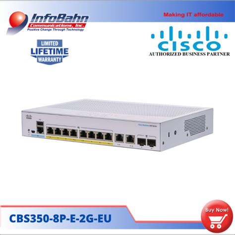 Cisco Business CBS P E G Managed Switch Port GE PoE Ext PS X G Combo Limited