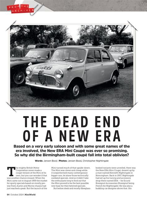 Mini World Magazine Oct 24 Back Issue