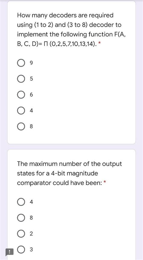solved how many decoders are required using 1 to 2 and 3
