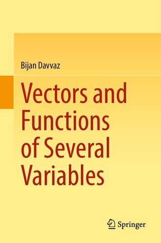 Vectors And Functions Of Several Variables Pdfepub Version