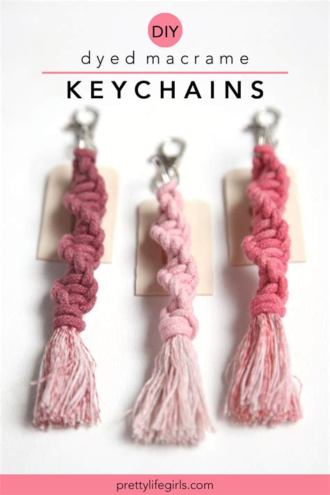 A Step By Step DIY Macrame Keychain Tutorial The Pretty Life Girls