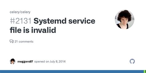 Systemd Service File Is Invalid · Issue 2131 · Celerycelery · Github