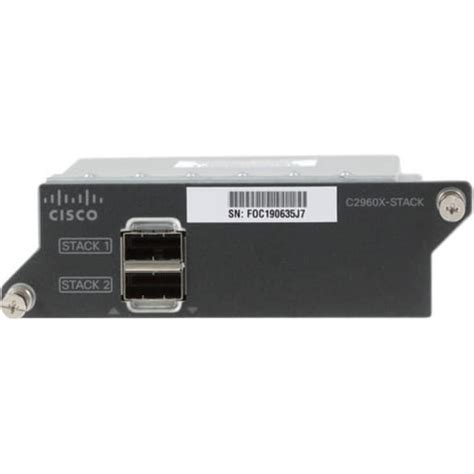 Cisco Catalyst 2960 X Flexstack Plus Network Switch Module