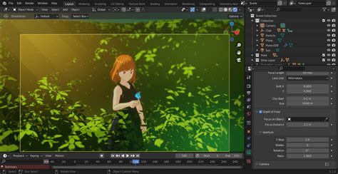 Anime Style Scene Rendered In Eevee R Blender